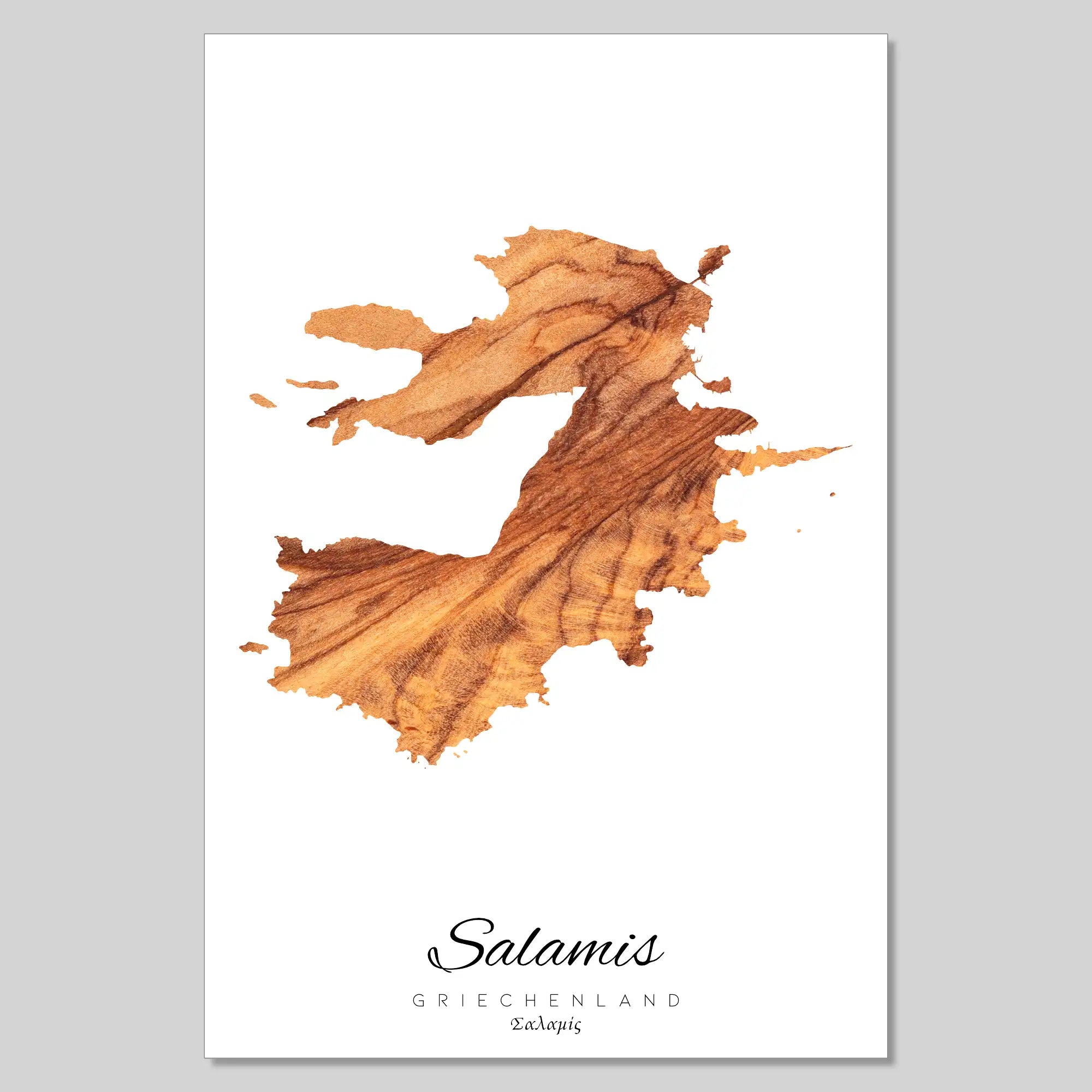 Salamis Insel Silhouette Kontur Umriss Griechenland – GREEKERO